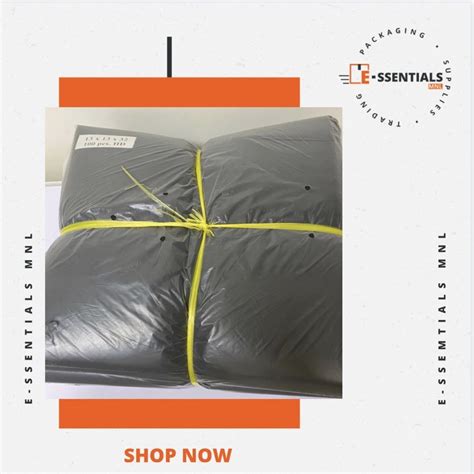 Large Regular Duty Garbage Trash Bag 100pcs With Invoice Receipt Shopee Philippines