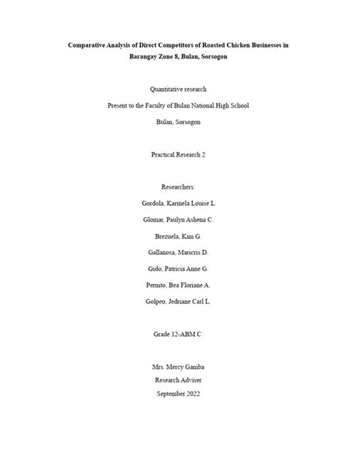 Pr 2 Comparative Analysis Pdf Marketing Customer Satisfaction