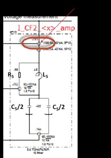 Harmonic Filter Circuit With Voltage And Curent Measurement Points