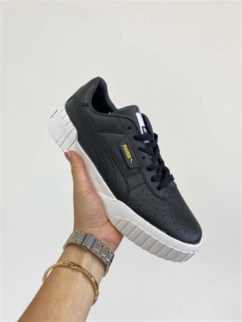 Женские черно-белые кожаные кроссовки в стиле puma cali 🆕 кеды пума ...