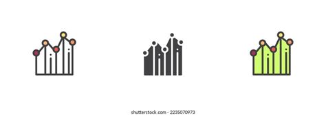 Infographic Chart Different Style Icon Set Stock Vector Royalty Free 2235070973 Shutterstock