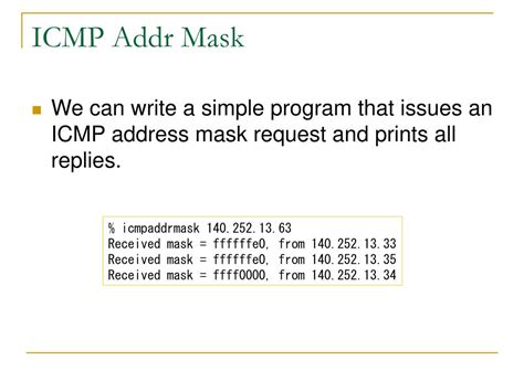 Ppt Icmp Internet Control Message Protocol Powerpoint Presentation Id5181696