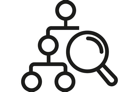 data structure line icon information t graphic by pch vector