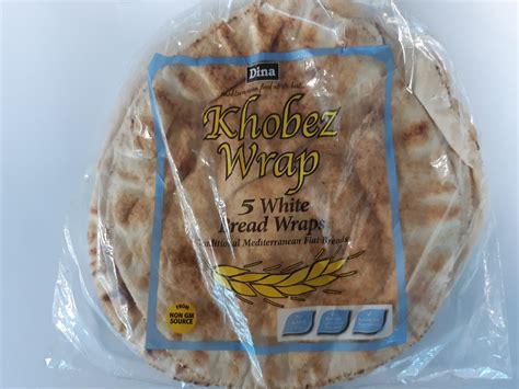 Dina Khobez Wrap 5 White Bread Wraps Sira Cash And Carry