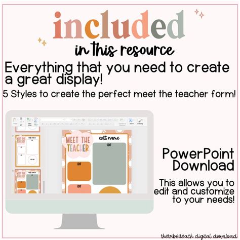 Meet The Teacher Classroom Form Boho Rainbow Classroom Organization Classroom Decor