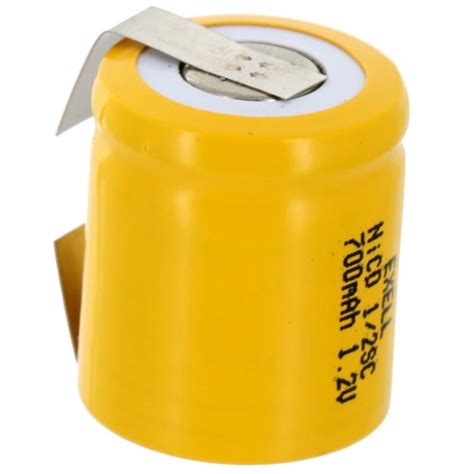 Exell Battery Rechargeable Nickel Cadmium Nicd 12 Subc Assembly Cell