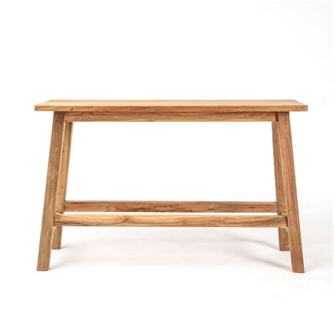 Ward Recycled Teak Console Table Pillow Talk