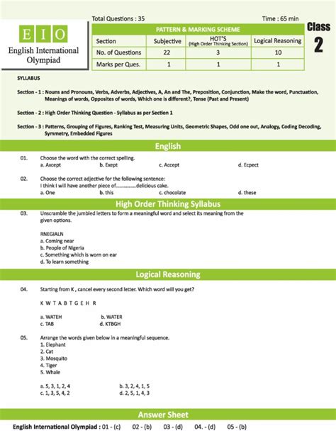 Eio Class 2 Sample Paper Pdf