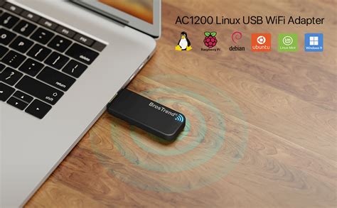 BrosTrend Linux USB WiFi Adapter AC1200 Supports Kali Ubuntu Mint Debian Kubuntu MATE LMDE