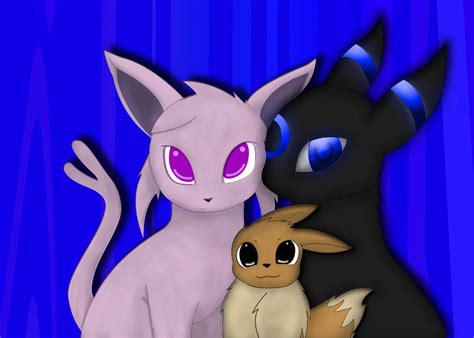 Espeon Umbreon And Eevee By Melodic 6 On Deviantart