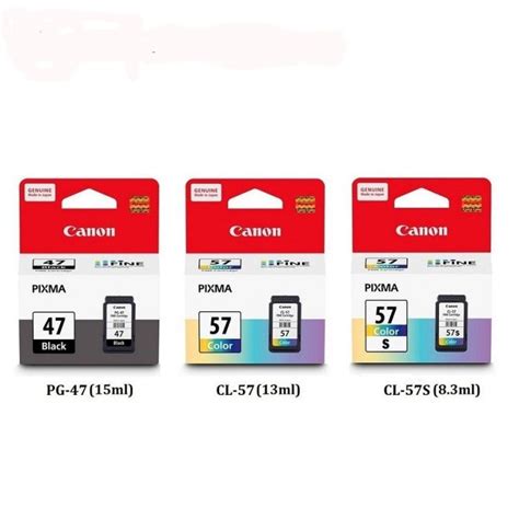 Canon Pg 47 Pg47 Cl 57s Cl 57 Black Or Colour Ink Cartridge For