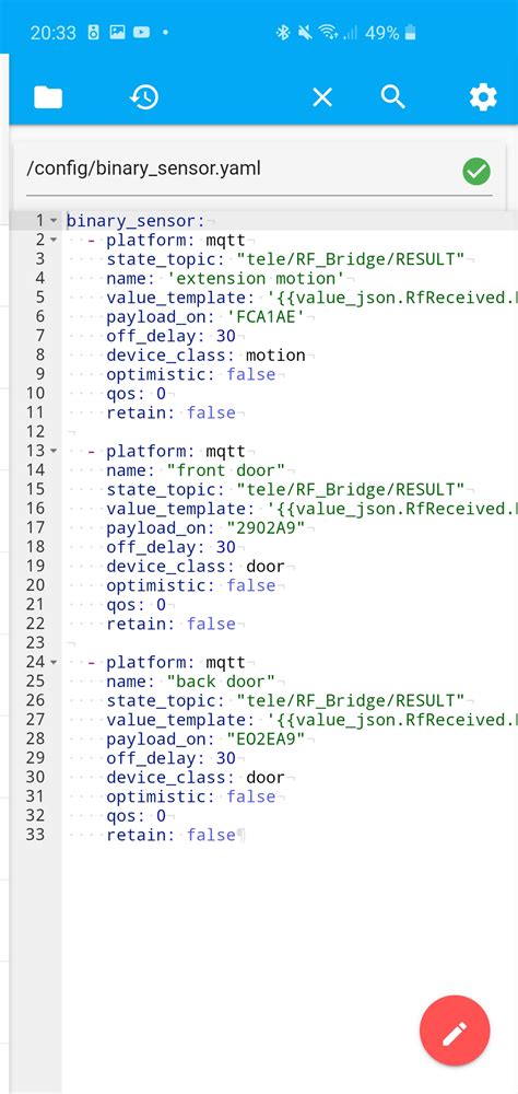 Constant Error Message For My Rf Sensorsbinary Sensors Configuration Home Assistant Community