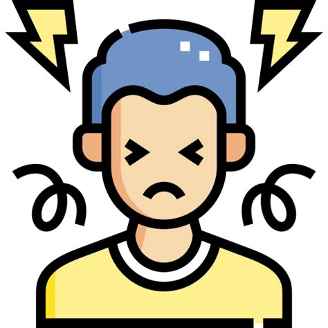 Stress Detailed Straight Lineal Color Icon