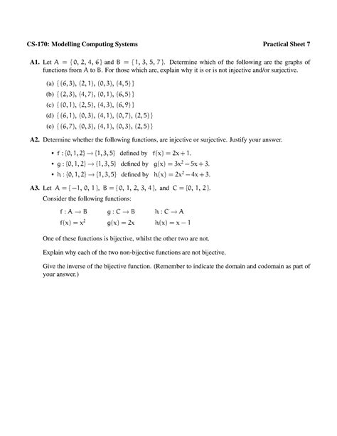 CS Practical Sheet CS Modelling Computing Systems CS Practical Sheet CS Modelling Computing Systems