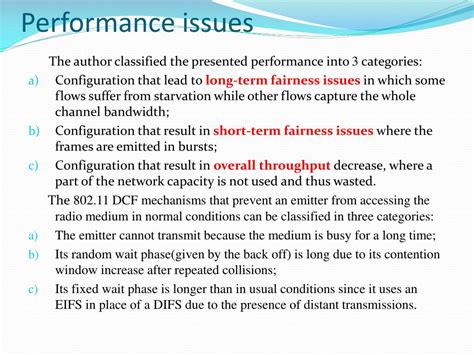 ppt performance issues with ieee802 11 in ad hoc networking