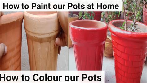 How To Paint Your Pots At Homehow To Colour Your Clay Pots At Home