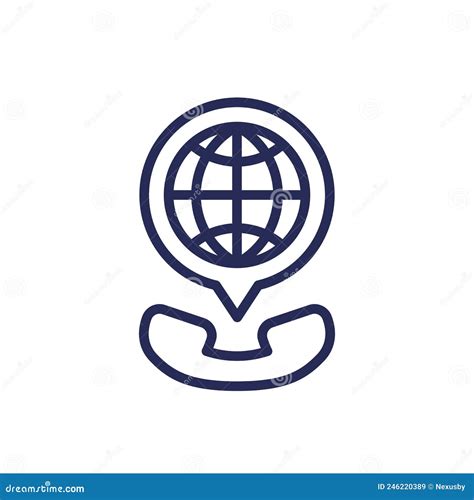 Roaming Line Icons Collection Adventure Coverage International