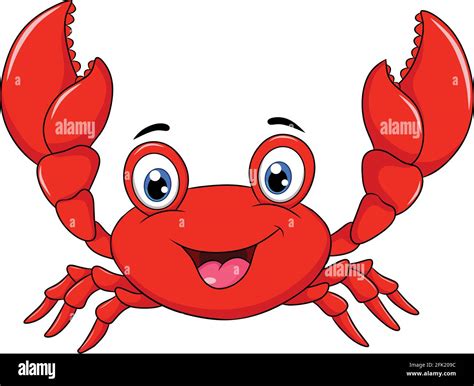 Happy Crab Clipart Silhouette