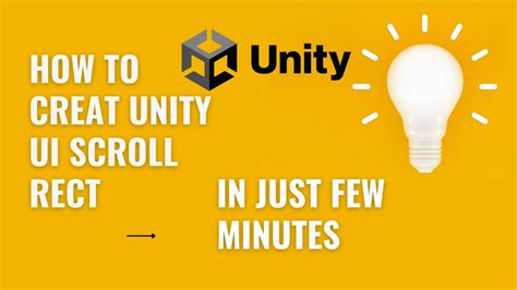 How To Make Unity Scroll Rect Unity Ui Tutorial Game Dev Race Youtube