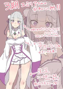 Emilia Rezero Rezero Kara Hajimeru Isekai Seikatsu Rezero Kara