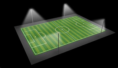 Football Pitch Lighting Solution Bright For Sports Enthusiasm
