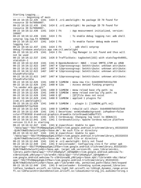 Android Logging Debug Information Pdf Java Programming Language
