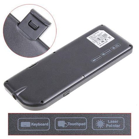 Ultra Mini Backlit Bluetooth Keyboard Mouse Touchpad And White Led Light