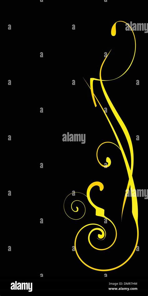 Yellow Vector Ornate Stock Vector Image And Art Alamy