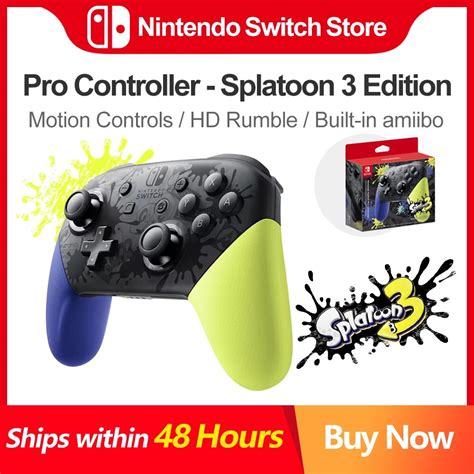 Nintendo Switch Pro Controller Splatoon 3 Edition Build In Nfc Wireless