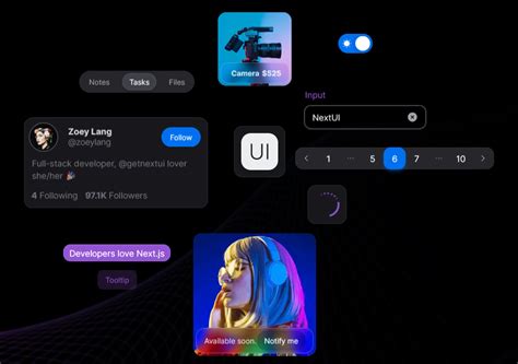 کتابخانه nextui در ری اکت و next js کتابخانه رابط کاربری مدرن، سریع و
