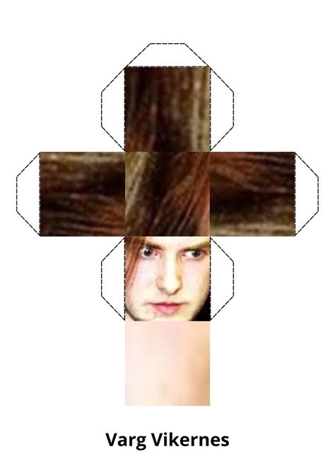 Varg Vikernes Paper Cube Cube Template Cube