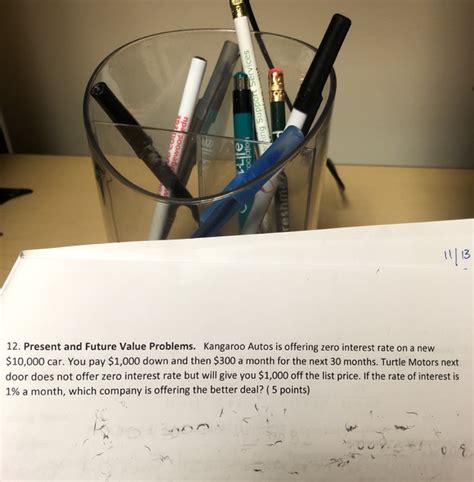 Solved 111131 12 Present And Future Value Problems