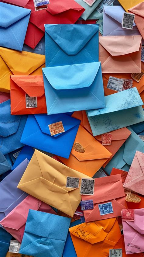 Free Colorful Envelope Assortment Image Envelopes Colorful Mail Download At Stockcake