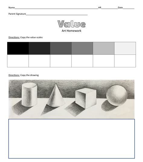 Value Scale Worksheet 12 Free Pdf Printables Printablee Value