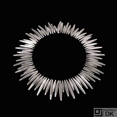 Eigil Jensen For Anton Michelsen Sterling Silver Necklace 1960s