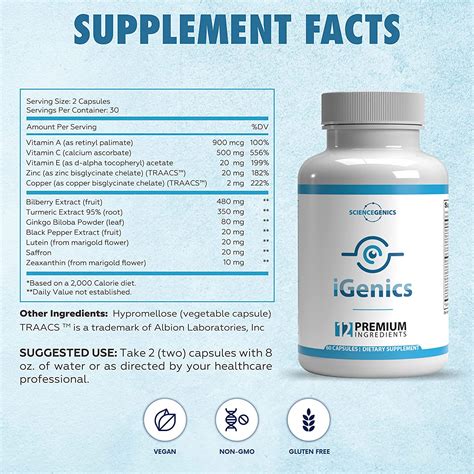 Igenics Official Store Natural Vision Supplement