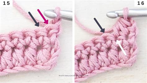 Crochet Forked Cluster Stitch • Raffamusadesigns