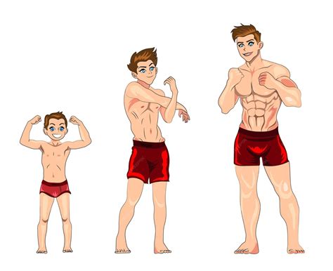 Premium Vector Man Growing Vector Illustration On White Background