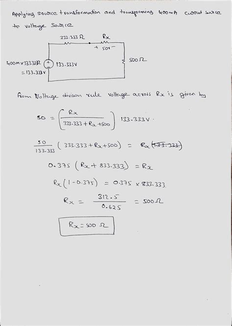 Solved Employ Series And Parallel Equivalence Current And Voltage
