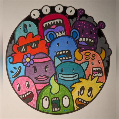 Wonky Doodles Rcoloring