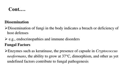 Solution Pathogenesis Of Mycotic Infection Studypool