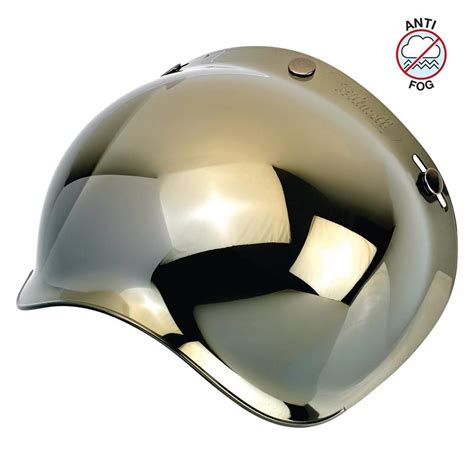 Biltwell Open Face Motorcycle Helmet Bubble Shield Visor Anti Fog