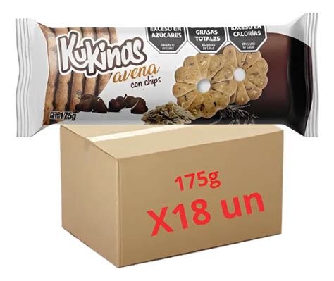 Galletitas Kukinas Avena Y Chips De Chocolate 175 G X 18 Mercadolibre