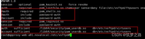 vsftp 使用虚拟用户 —— 筑梦之路 vsftp 虚拟用户 csdn博客
