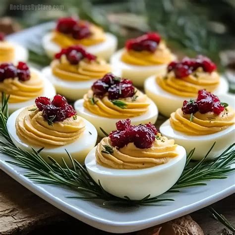 Harvest Cranberry Deviled Eggs A Festive Twist Recipes By Clare