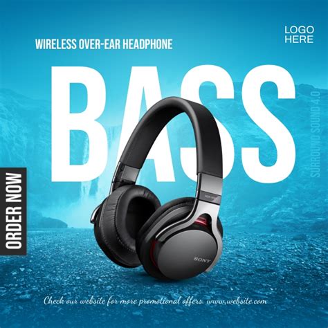 Wireless Headphone Ads Template Postermywall