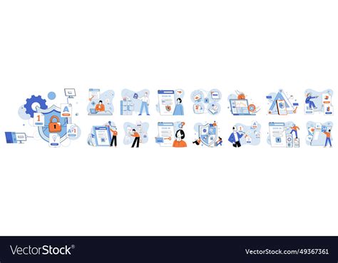 Cyber Security Defense Against Attacks Royalty Free Vector