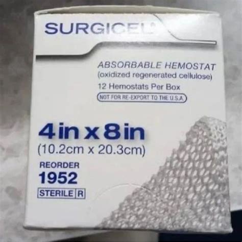 Surgicel Absorbable Hemostatic At ₹ 1450 Piece Surgical Dressing In Meerut Id 2853531238591