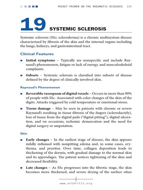 Systemic Sclerosis Clinical Features Pdf