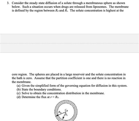 Consider The Steady State Diffusion Of A Solute Chegg